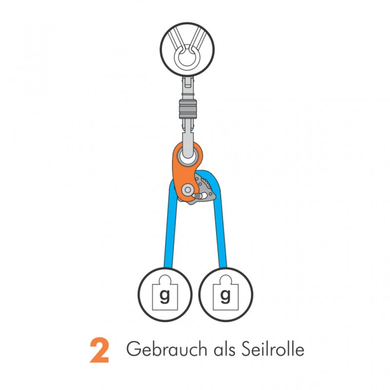 CT - Climbing Technology, Seilrolle - Seilklemme Roll N Lock ...