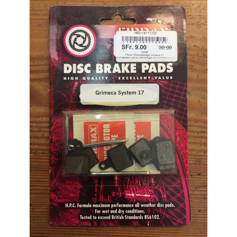 Fibrax, Bremsbeläge Grimeca 17, Planet Velo Bikeshop